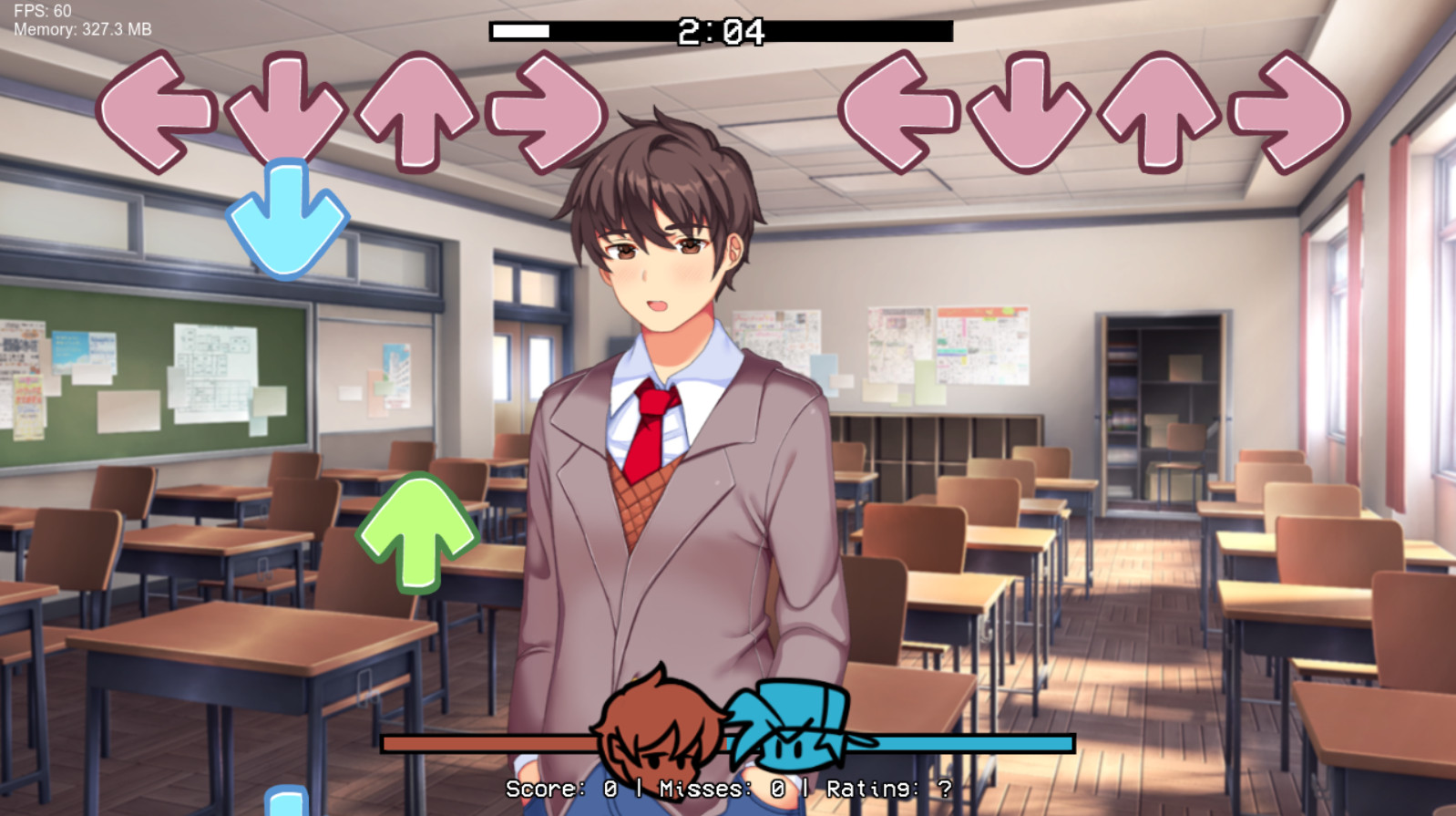 Doki Doki Takeover DDLC Style Mod for Friday Night Funkin' | FNF Mods