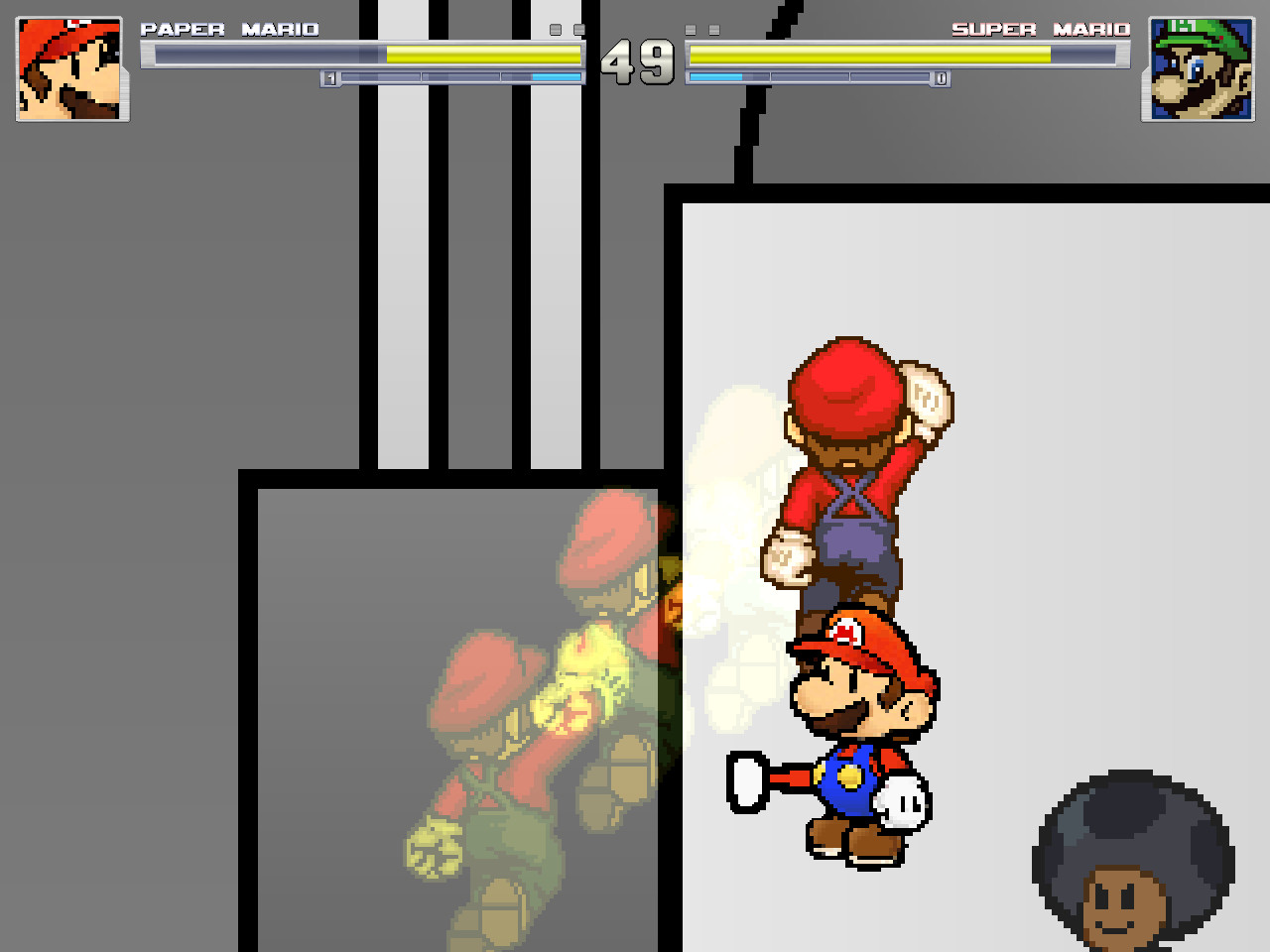 Mugen Paper Luigi Sprites