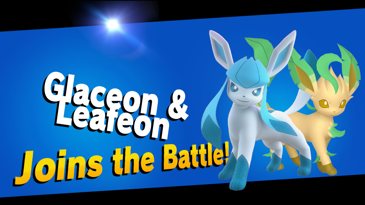 Glaceon and Leafeon over Ice Climbers Mod for Super Smash Bros ...