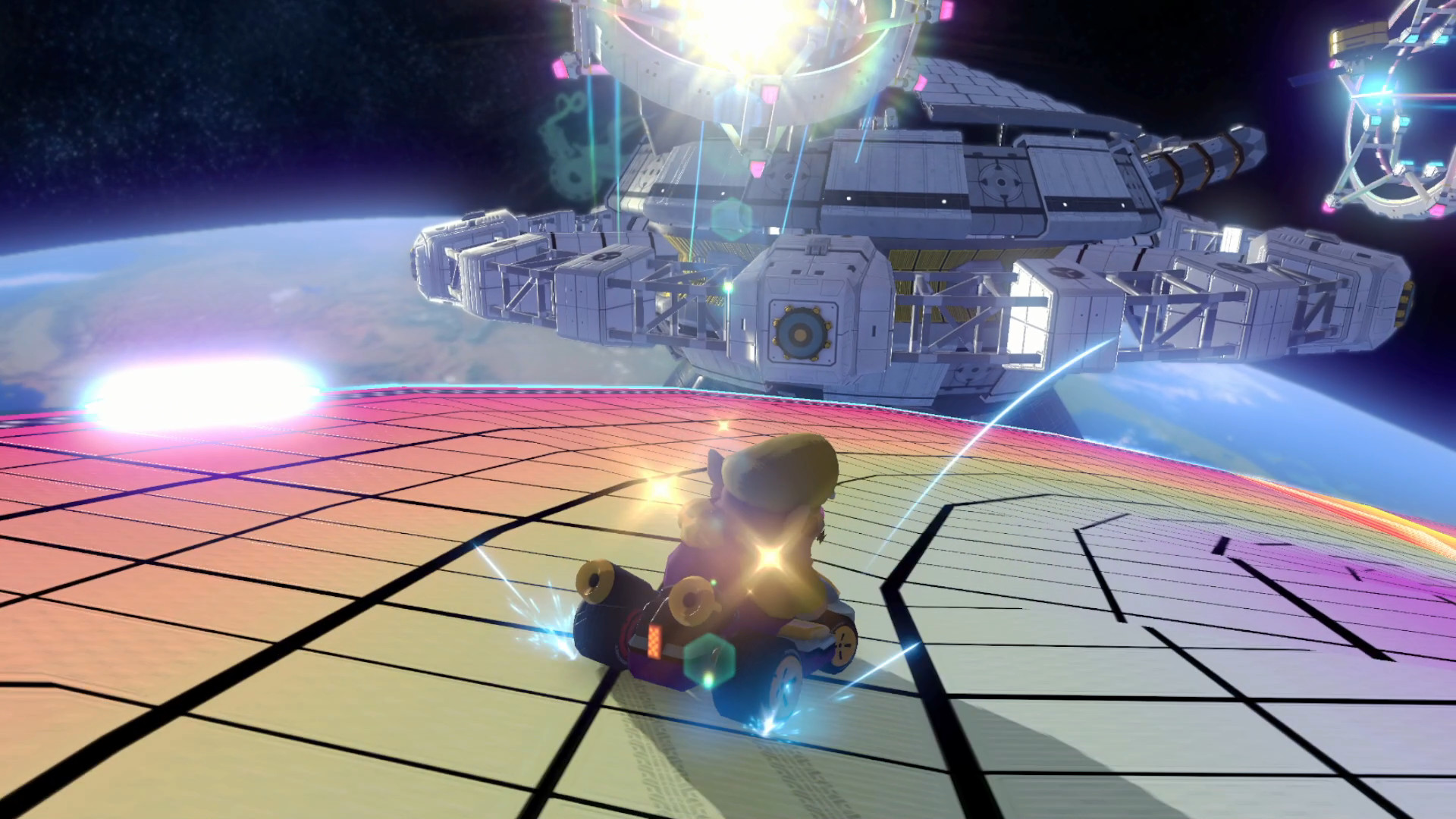 Mario Kart 8 Rainbow Road Space Station Map Space Highway [Mario Kart