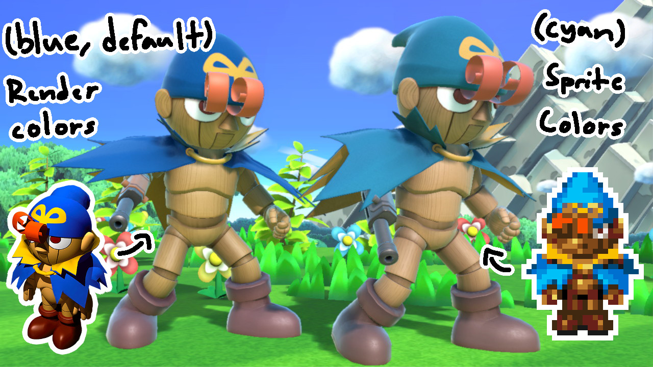 Geno Mii Costume Recolors Mod for Super Smash Bros. Ultimate | SSBU Mods