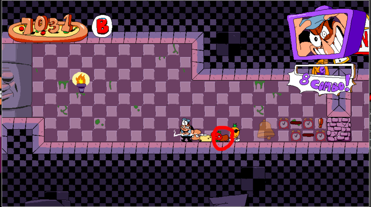 but toppin sausage is replaced with weenie Mod for Pizza Tower | PT Mods