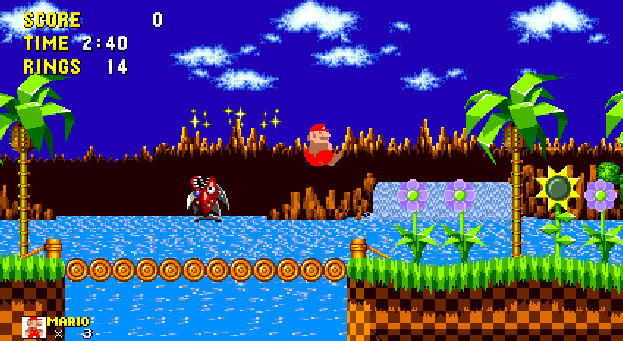 SMB1 Mario in Sonic Forever Mod for Sonic the Hedgehog Forever | S1F Mods