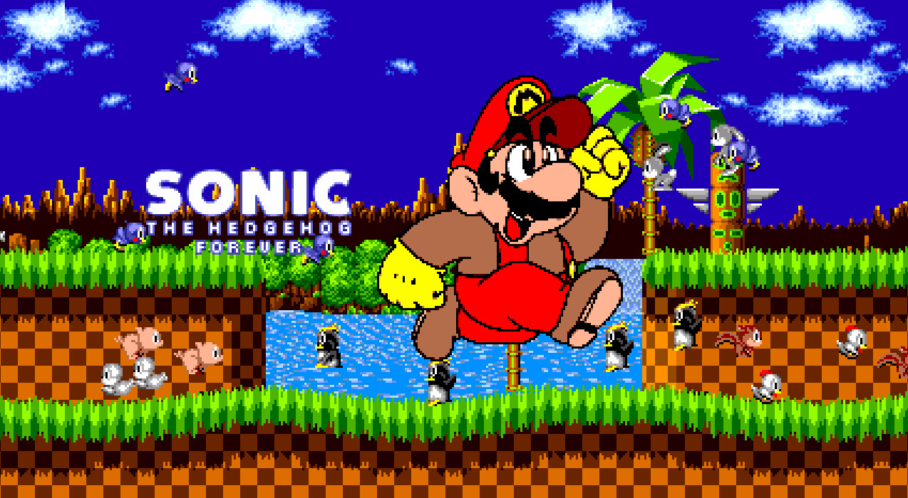 SMB1 Mario in Sonic Forever Mod for Sonic the Hedgehog Forever | S1F Mods