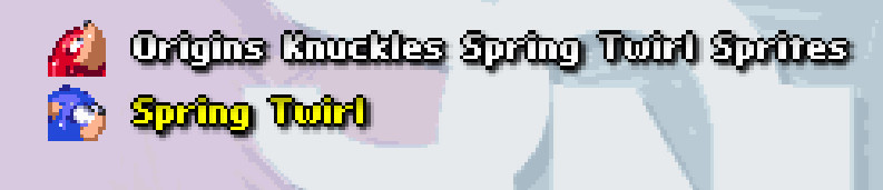 Origins Knuckles SpringTwirl Sprites Mod for Sonic 3 A.I.R. | S3AIR Mods