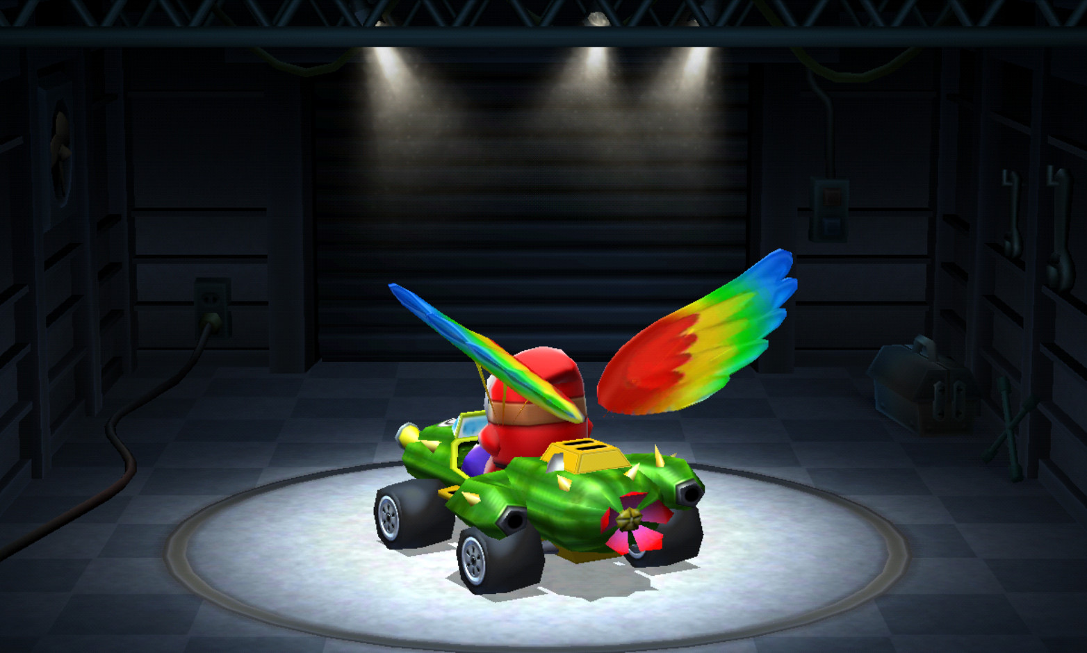 Rainbow & Gold Flappy Wings Mod for Mario Kart 7 | MK7 Mods