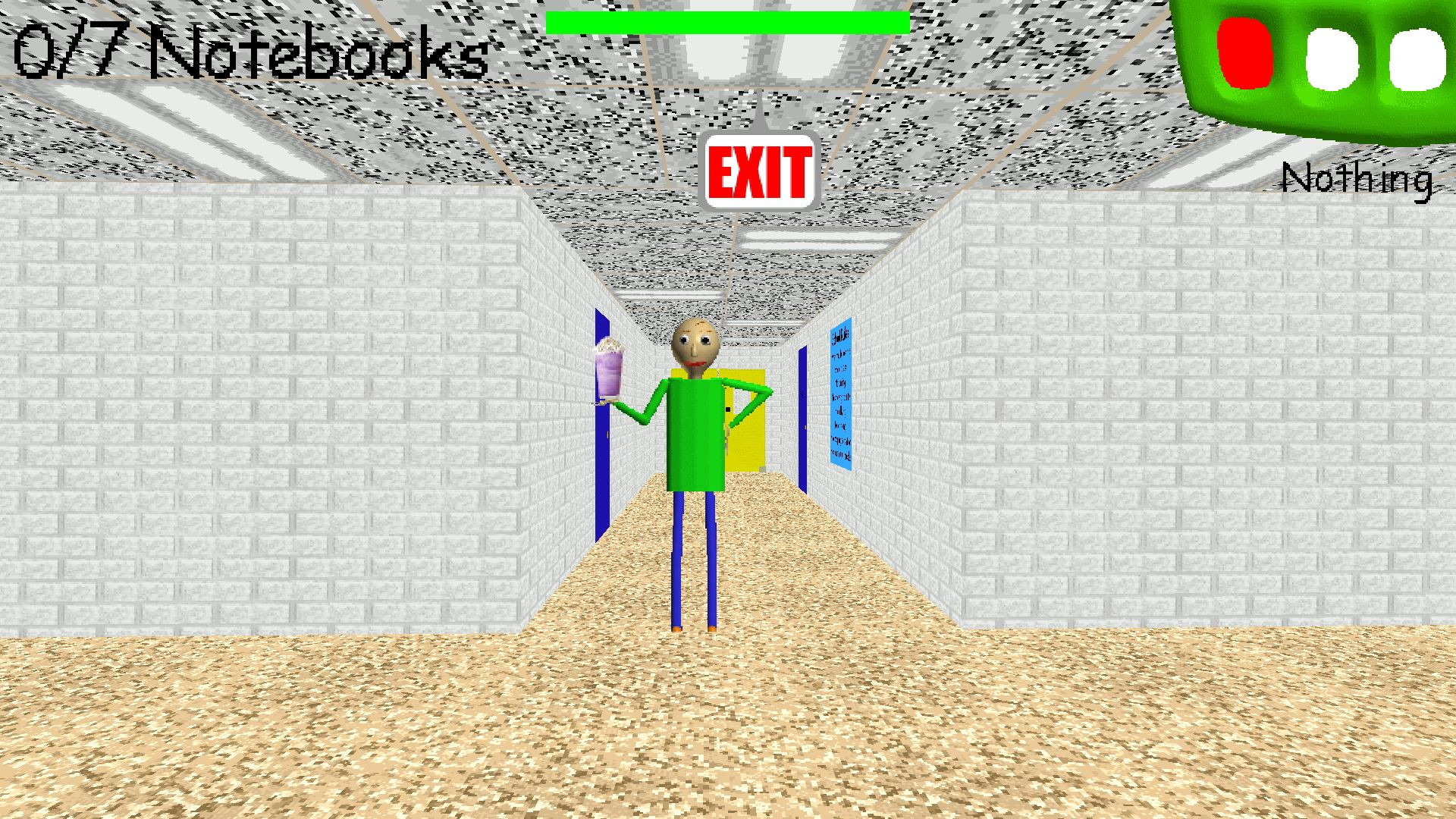 Baldi tries the grimace shake Mod for Baldi's Basics | Baldi Mods