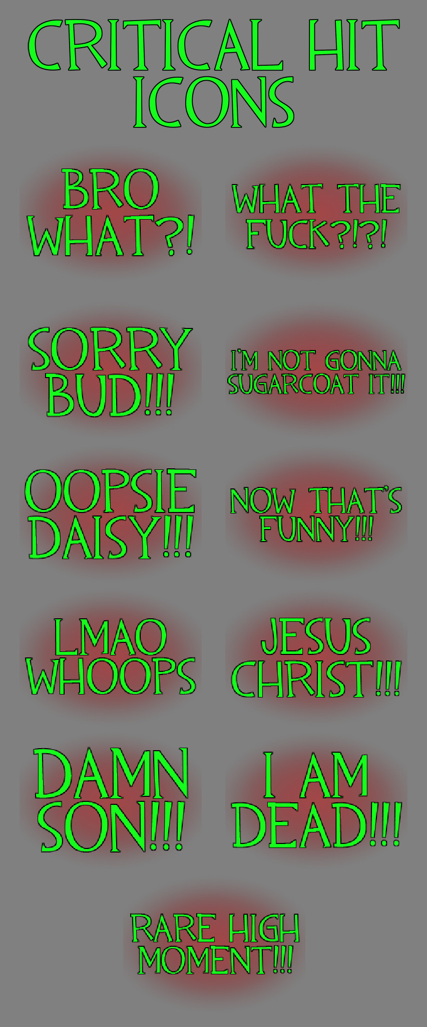 [SENSITIVE CONTENT] mugmun's very epic and cool crit icons pack Mod for ...