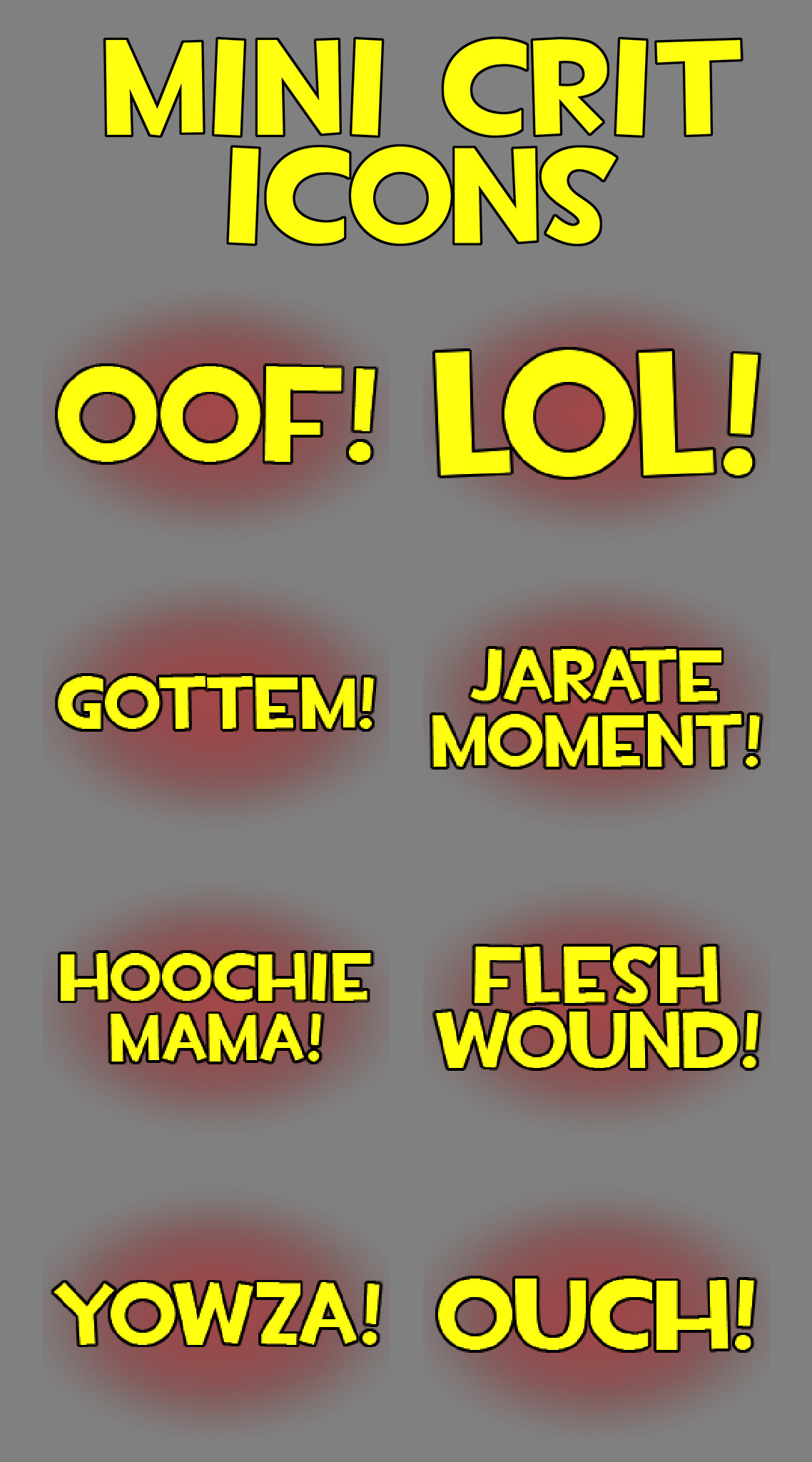 [SENSITIVE CONTENT] mugmun's very epic and cool crit icons pack Mod for ...