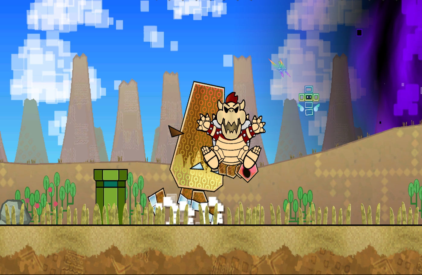 Dry Bowser Mod for Super Paper Mario | SPM Mods