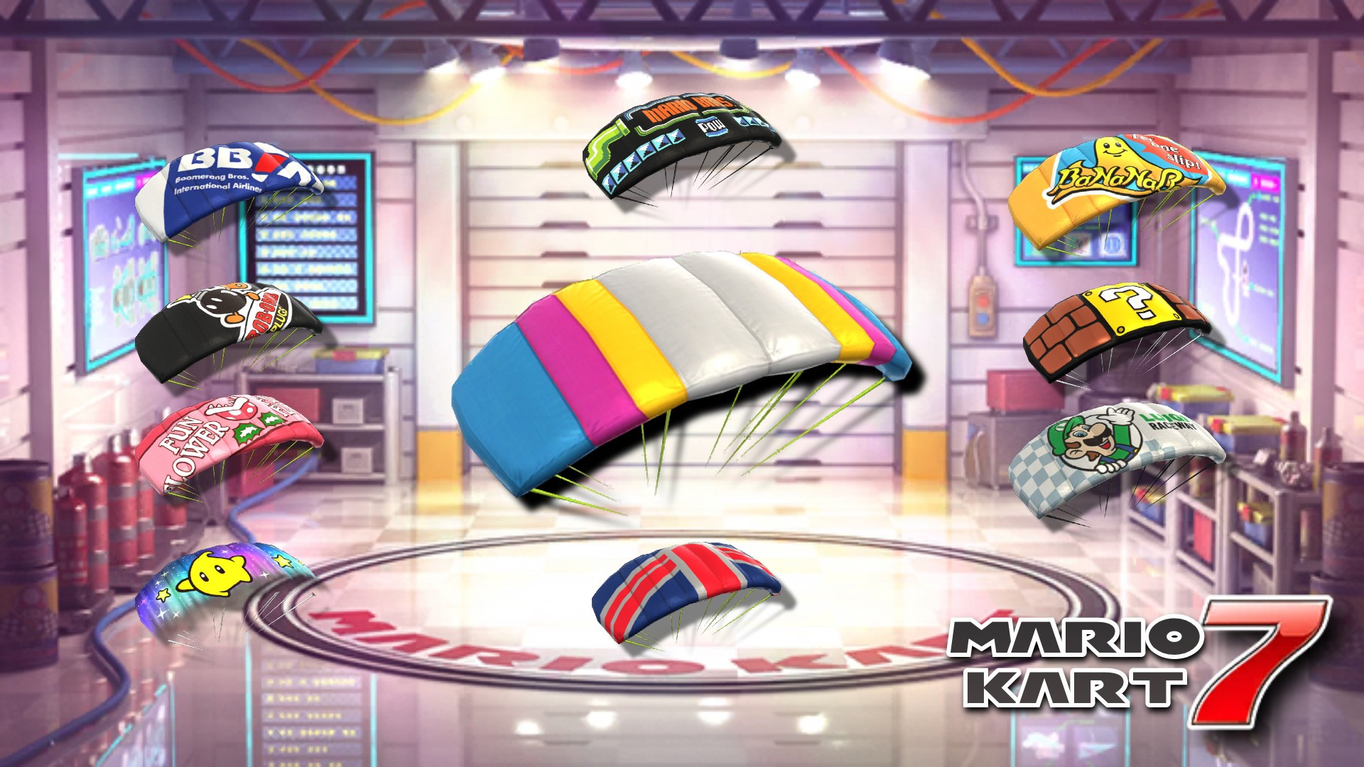 Parafoil from MKT/MK8 Mod for Mario Kart 7 | MK7 Mods