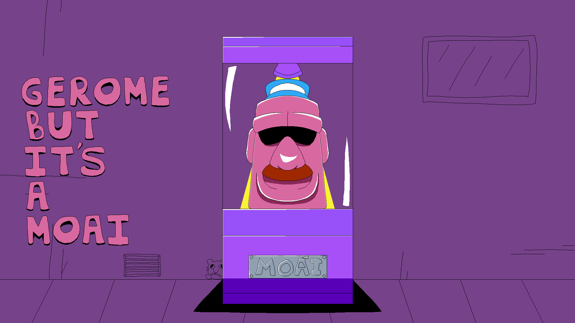 Gerome but it's a Moaí Mod for Pizza Tower | PT Mods