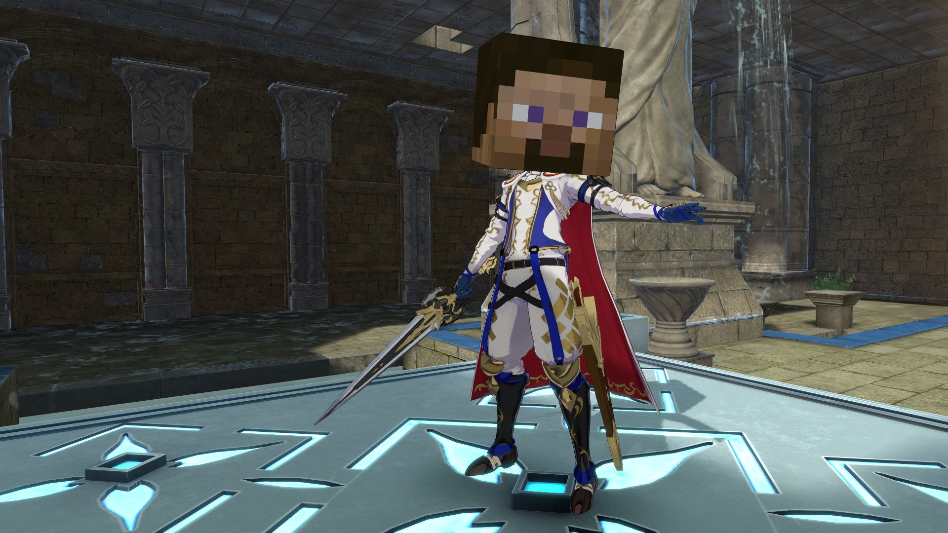 Minecraft Steve Head Accessory Mod for Fire Emblem Engage | FEE Mods