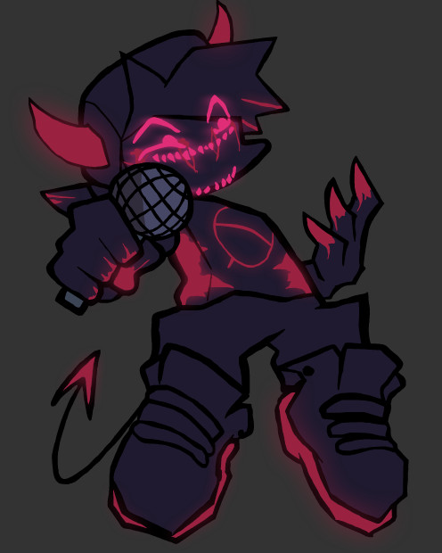 Soul BF in Corrupted style Mod for Friday Night Funkin' | FNF Mods