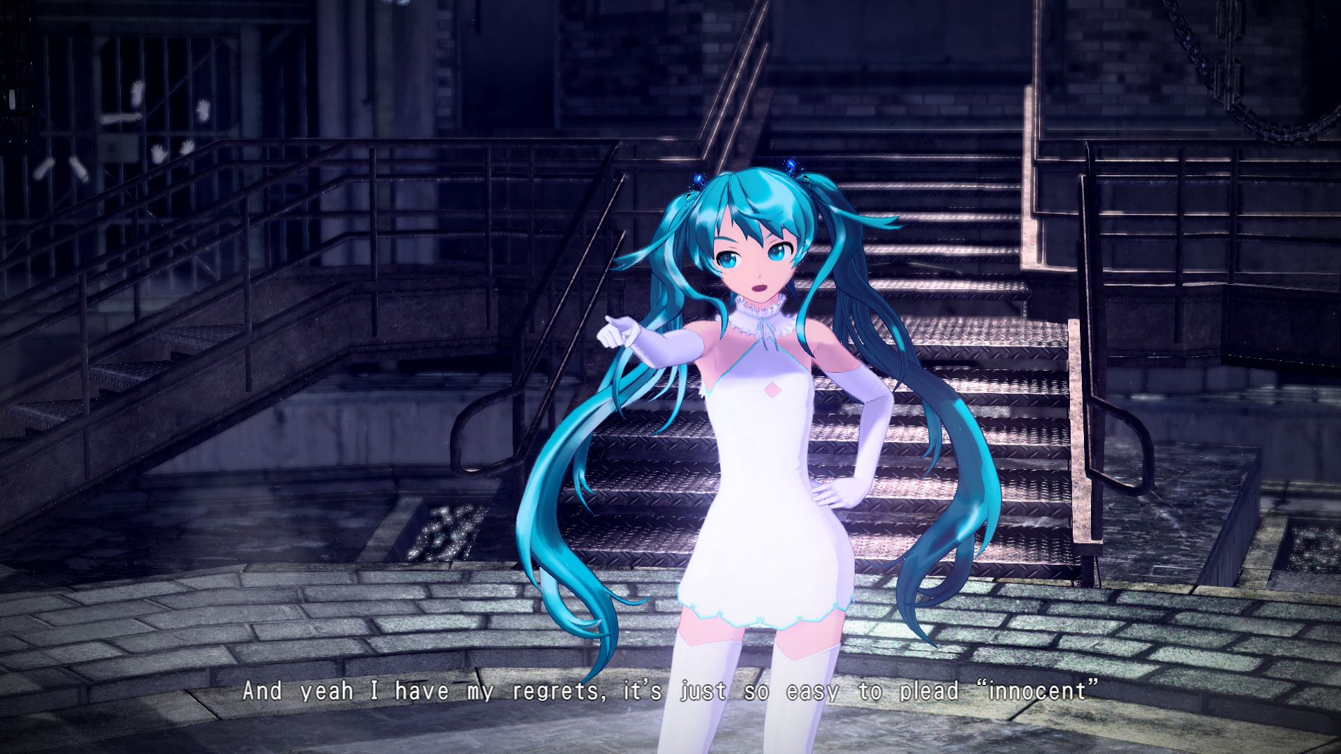 White Ghost outfit Mod for Hatsune Miku: Project DIVA Mega Mix+ ...