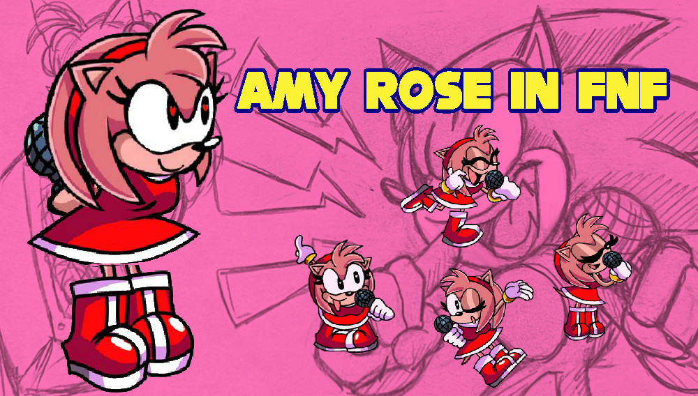 Amy Rose Icon Amy Rose In FNF [Friday Night Funkin'] [Mods]