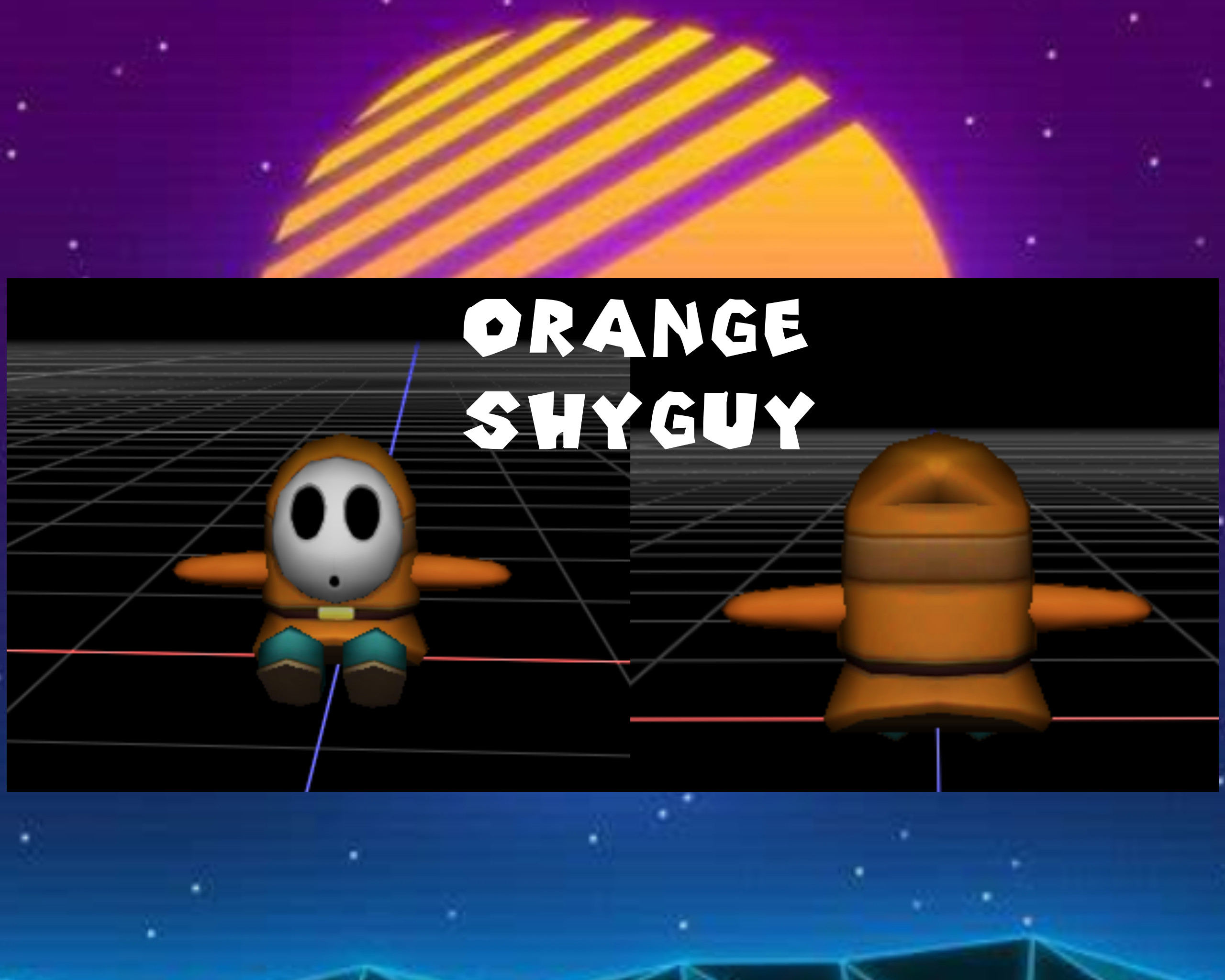 Orange Shy guy (CTGP-7 COMPATIBLE) Mod for Mario Kart 7 | MK7 Mods