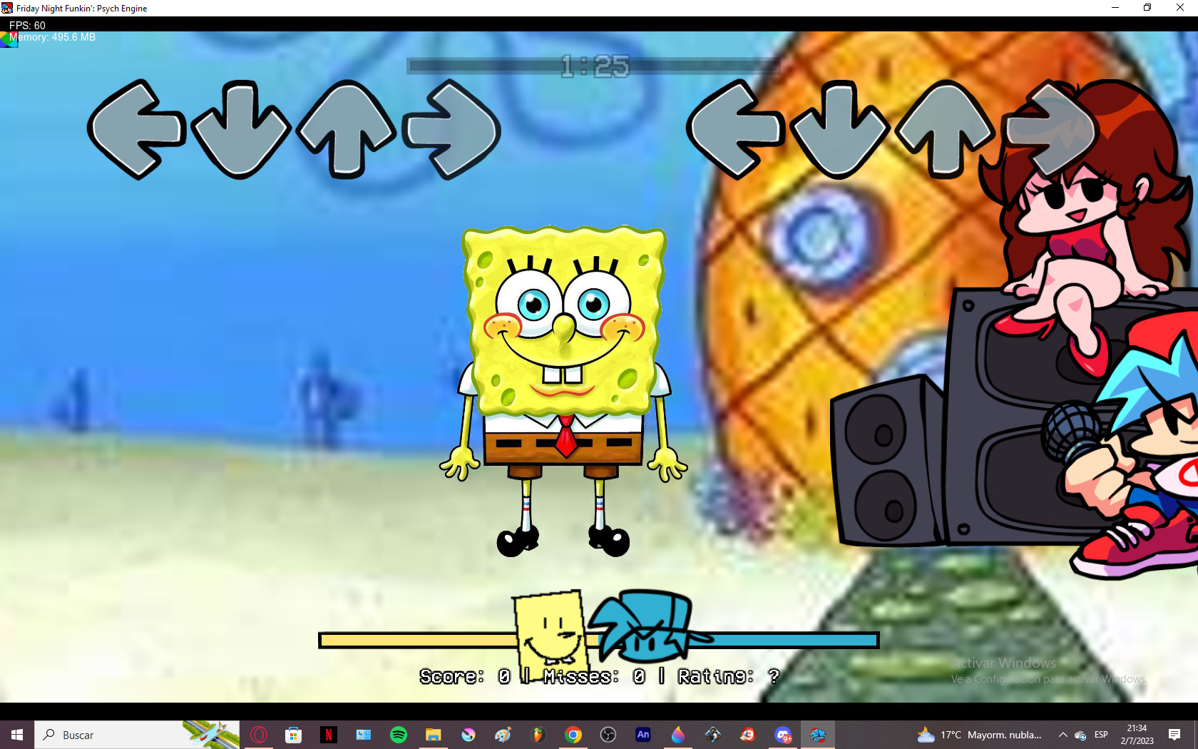 spunklebob (another fnf spongebob joke mod) Mod for Friday Night Funkin ...
