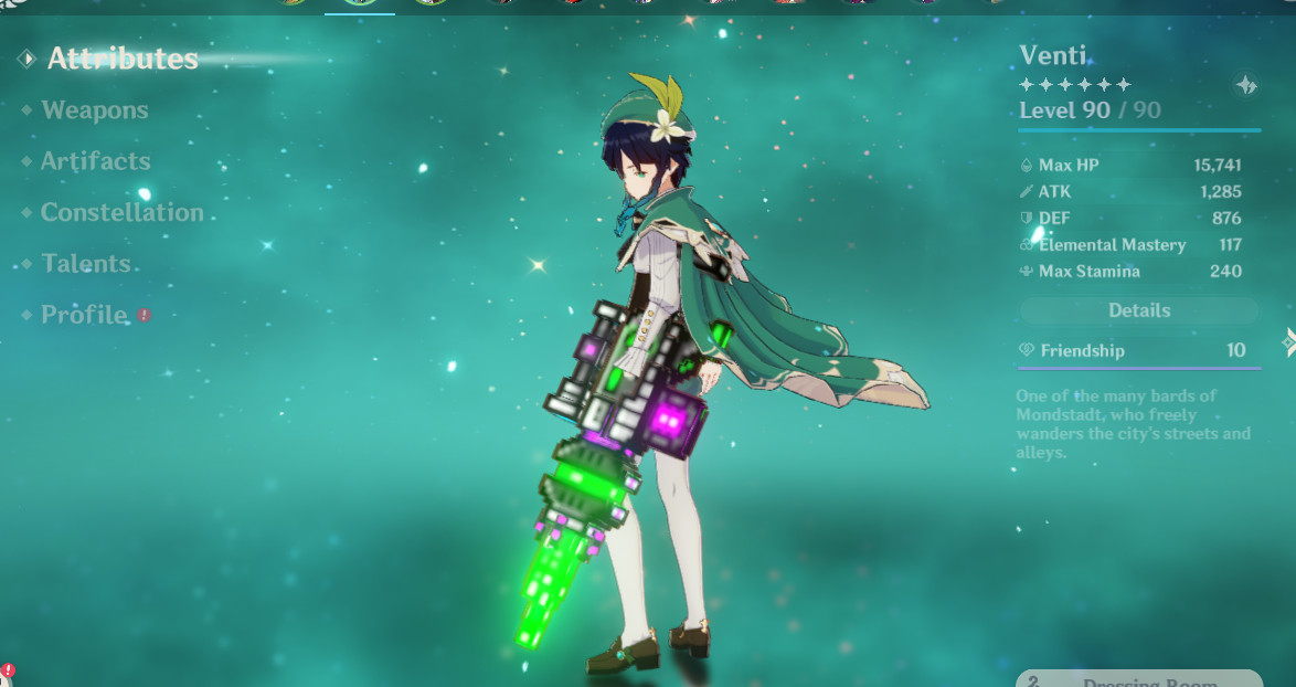 The Anti-Hero Rifle(Favonius Warbow) Mod for Genshin Impact | GI Mods