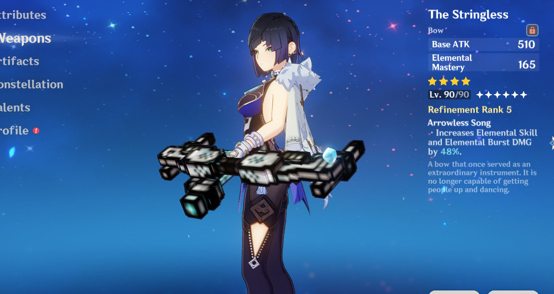 The Laser Bow(The Stringless) Mod for Genshin Impact | GI Mods