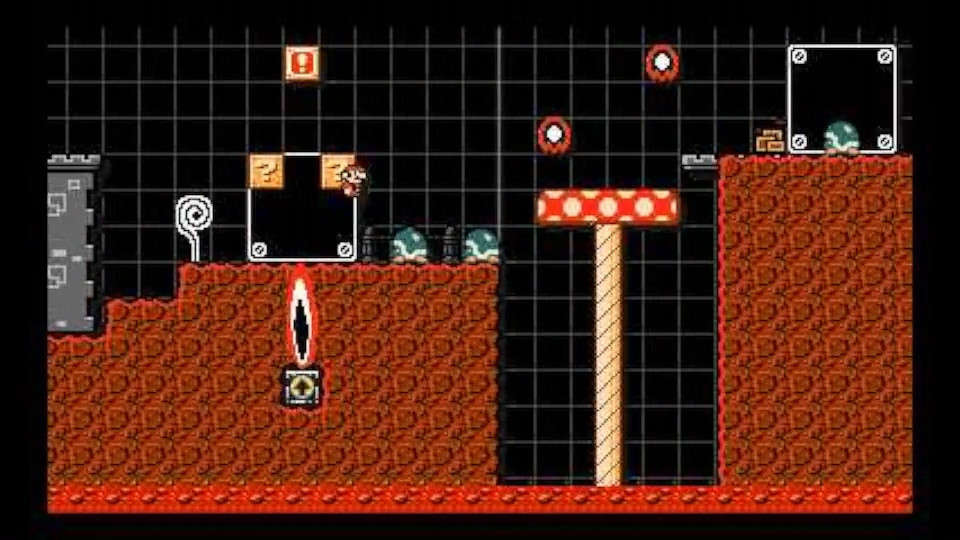 Smb3 Volcano Theme Mod for Super Mario Maker for Nintendo 3DS | SMM3DS Mods