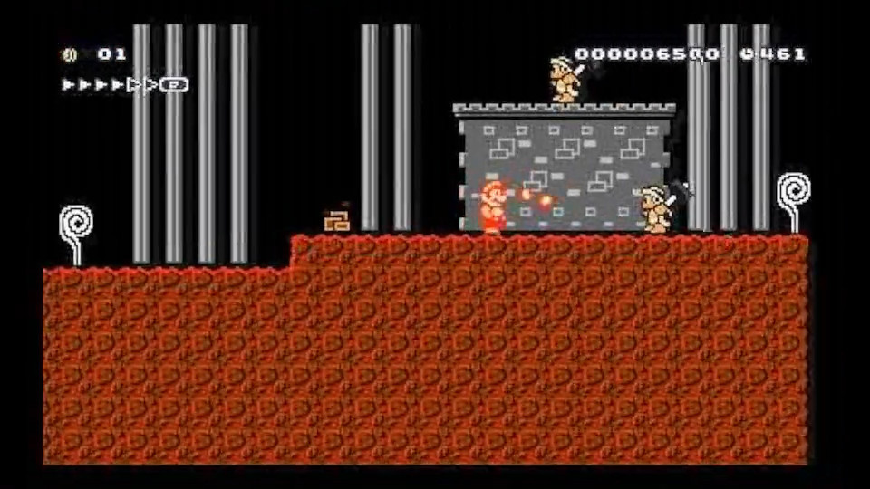 Smb3 Volcano Theme Mod for Super Mario Maker for Nintendo 3DS | SMM3DS Mods