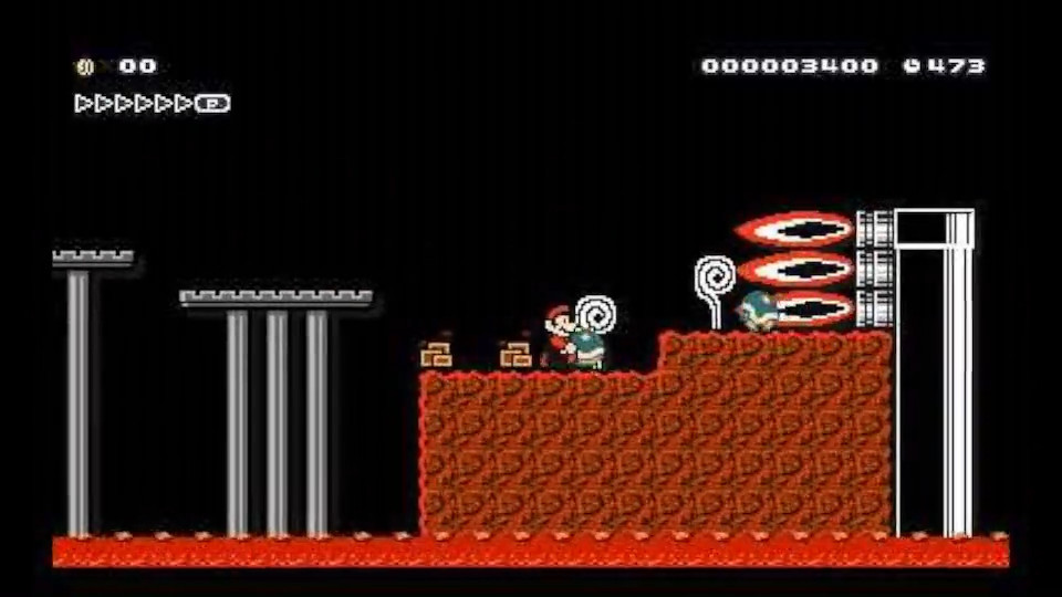Mario Lava Level Background