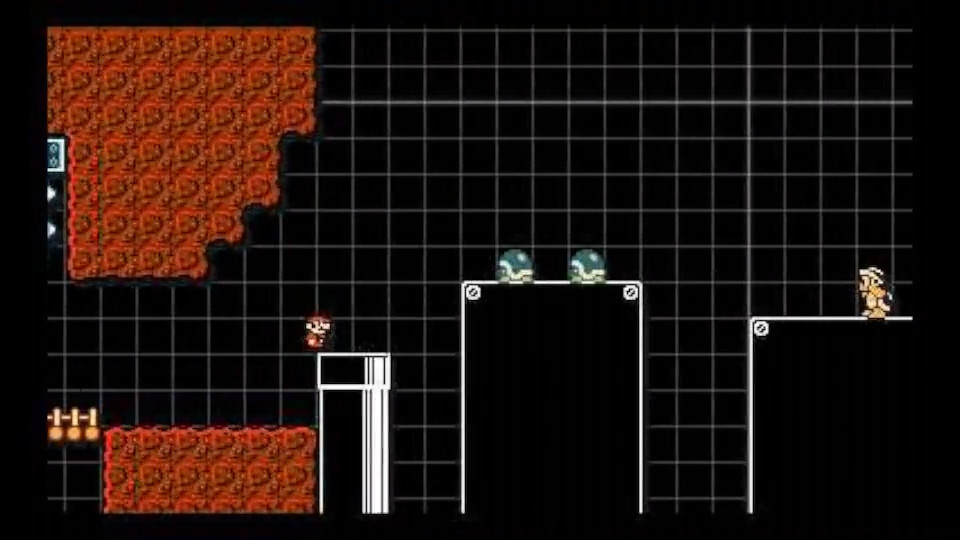 Smb3 Volcano Theme Mod for Super Mario Maker for Nintendo 3DS | SMM3DS Mods