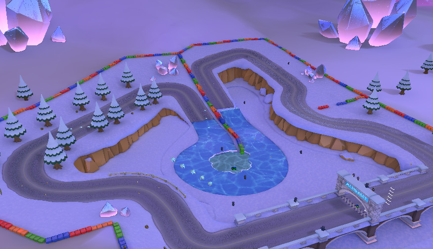 Night GBA Snow Land Mod for Mario Kart 8 Deluxe | MK8D Mods