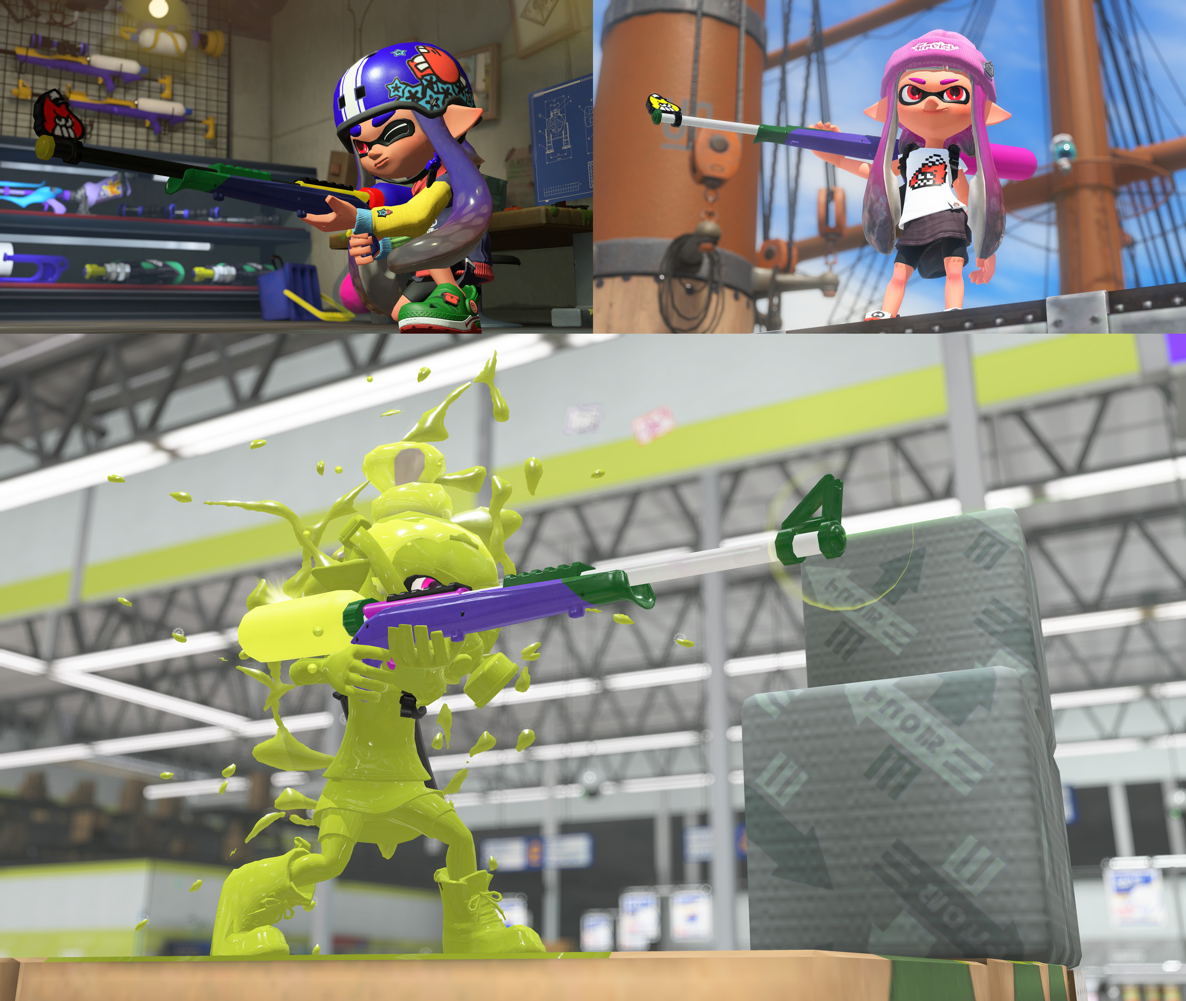 Splatoon 1 and Splatoon 2 Weapon Model Ports Mod for Splatoon 3 ...