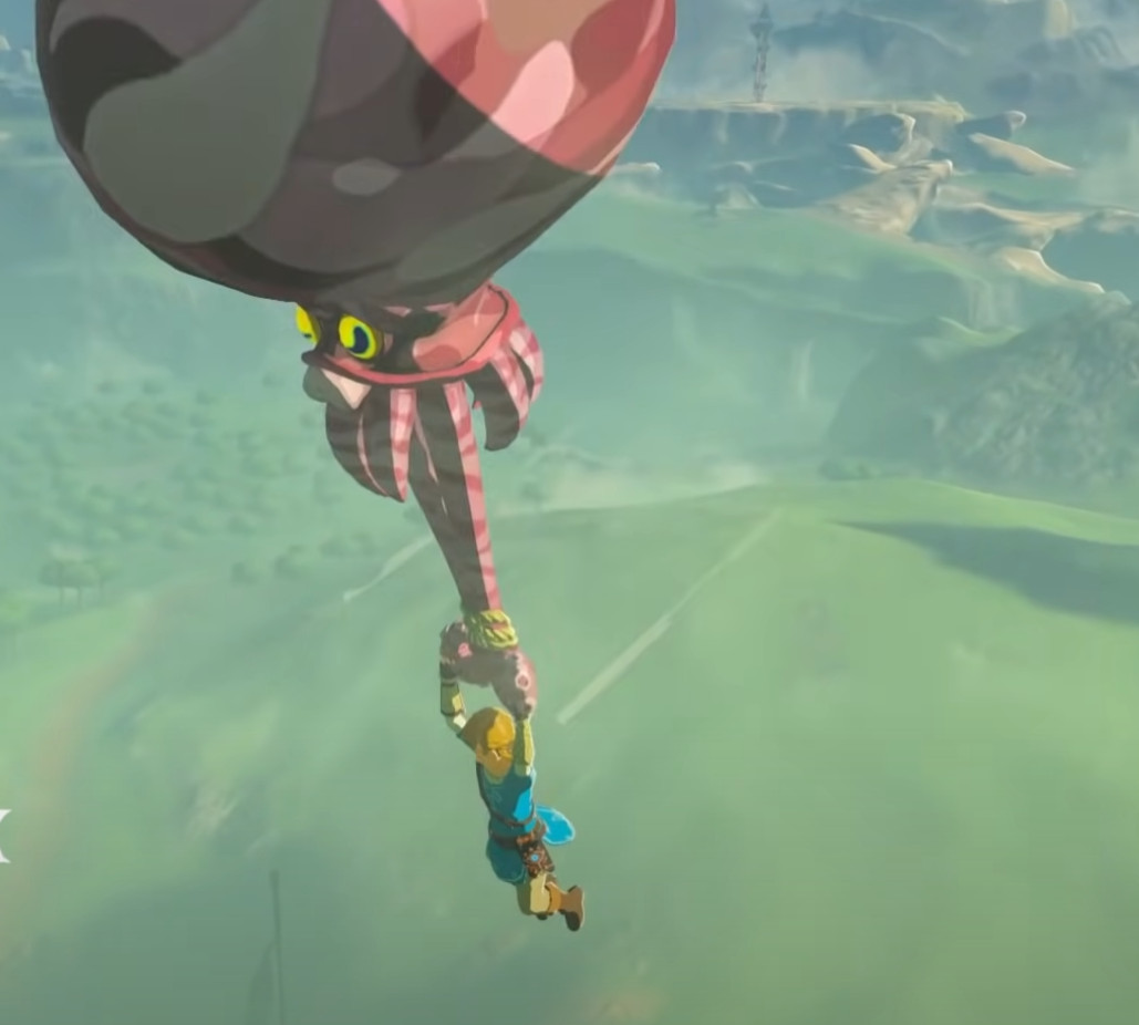 Sky octorock paraglider Mod for The Legend of Zelda: Breath of the Wild ...