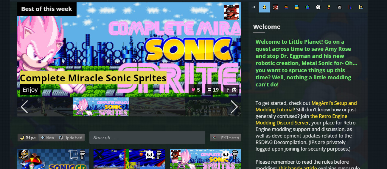 Complete Miracle Sonic Sprites Mod for Sonic CD (2011) | SCD Mods