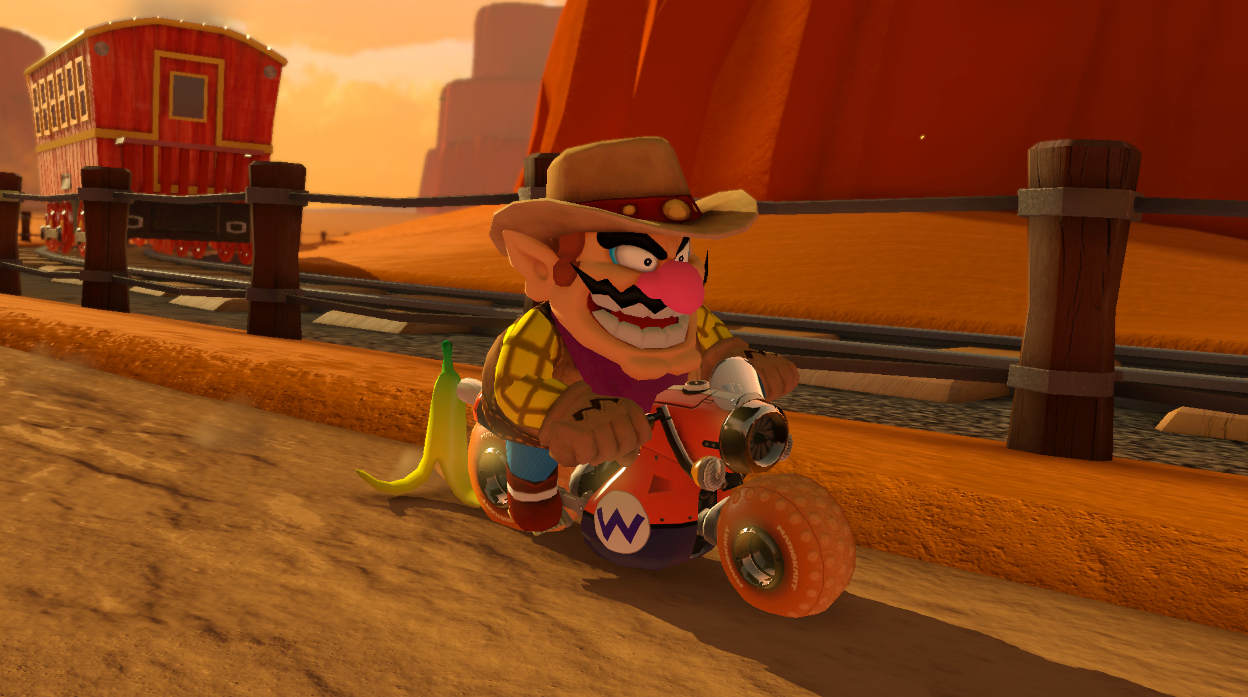 Cowboy Wario (Mario Kart Tour Port) Mod for Mario Kart 8 Deluxe | MK8D Mods