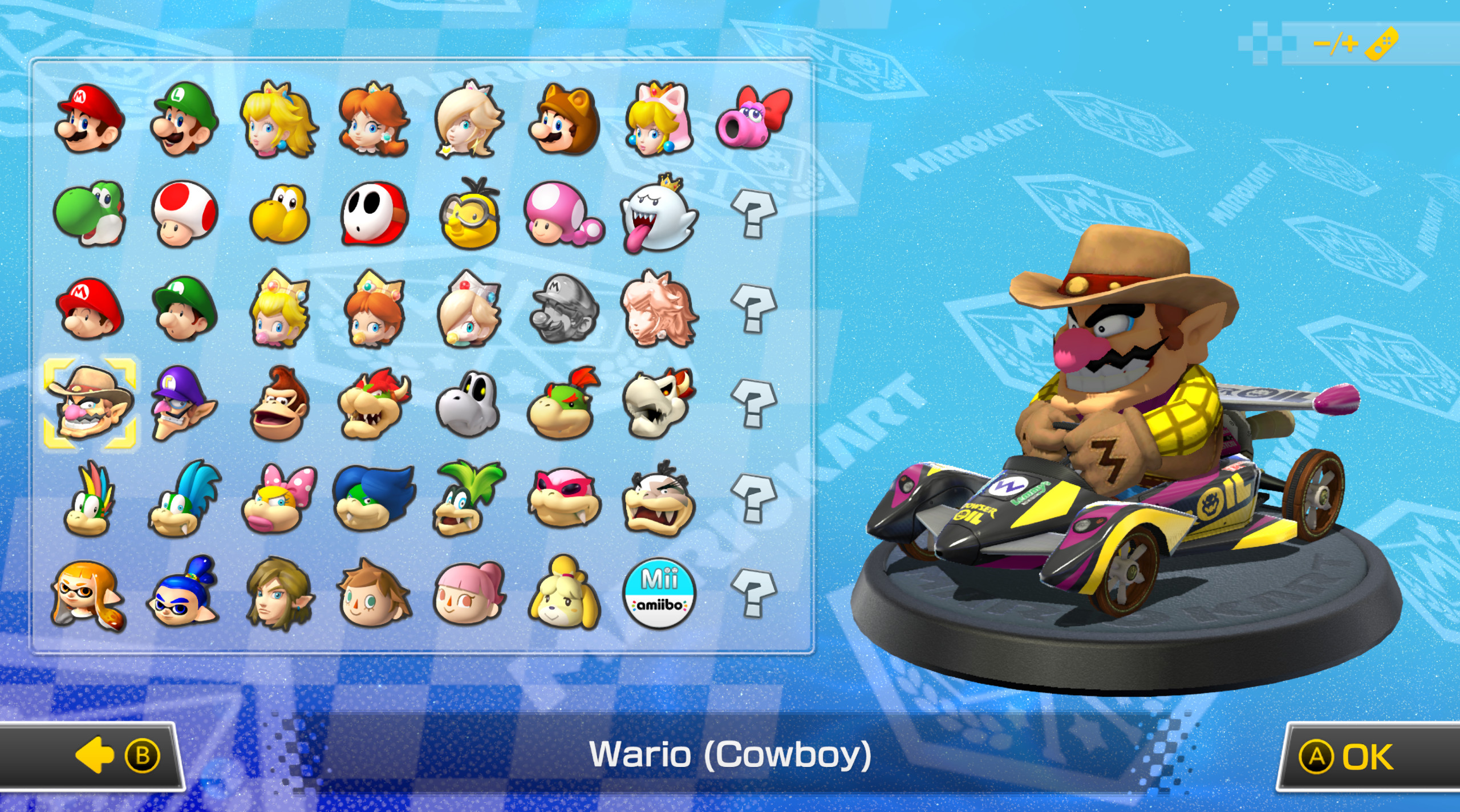 Cowboy Wario (Mario Kart Tour Port) Mod for Mario Kart 8 Deluxe | MK8D Mods