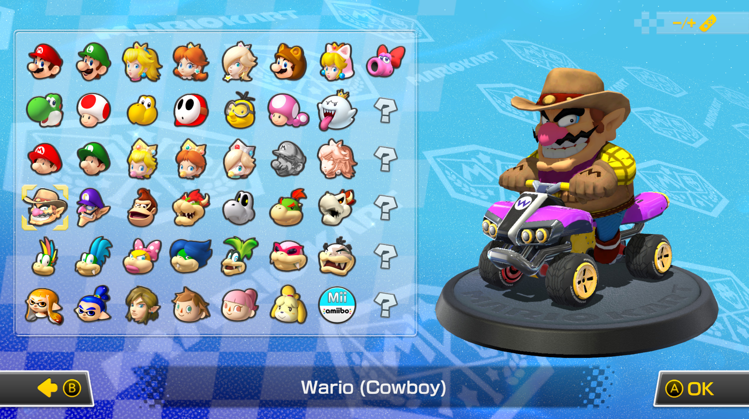 Cowboy Wario (Mario Kart Tour Port) Mod for Mario Kart 8 Deluxe | MK8D Mods