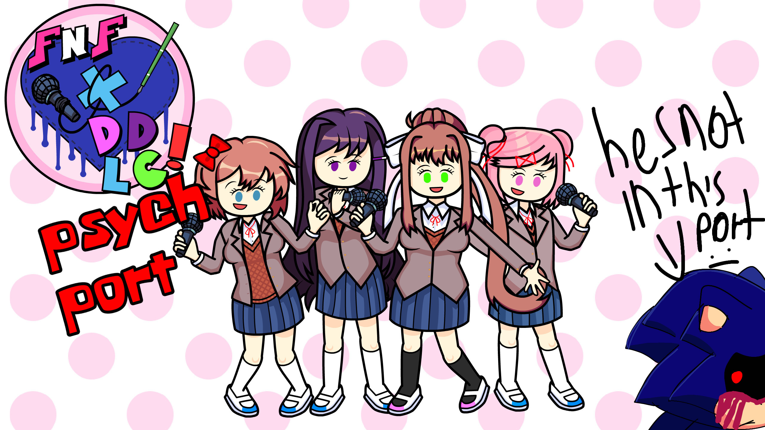 Fnf ddlc psych port thing Mod for Friday Night Funkin' | FNF Mods