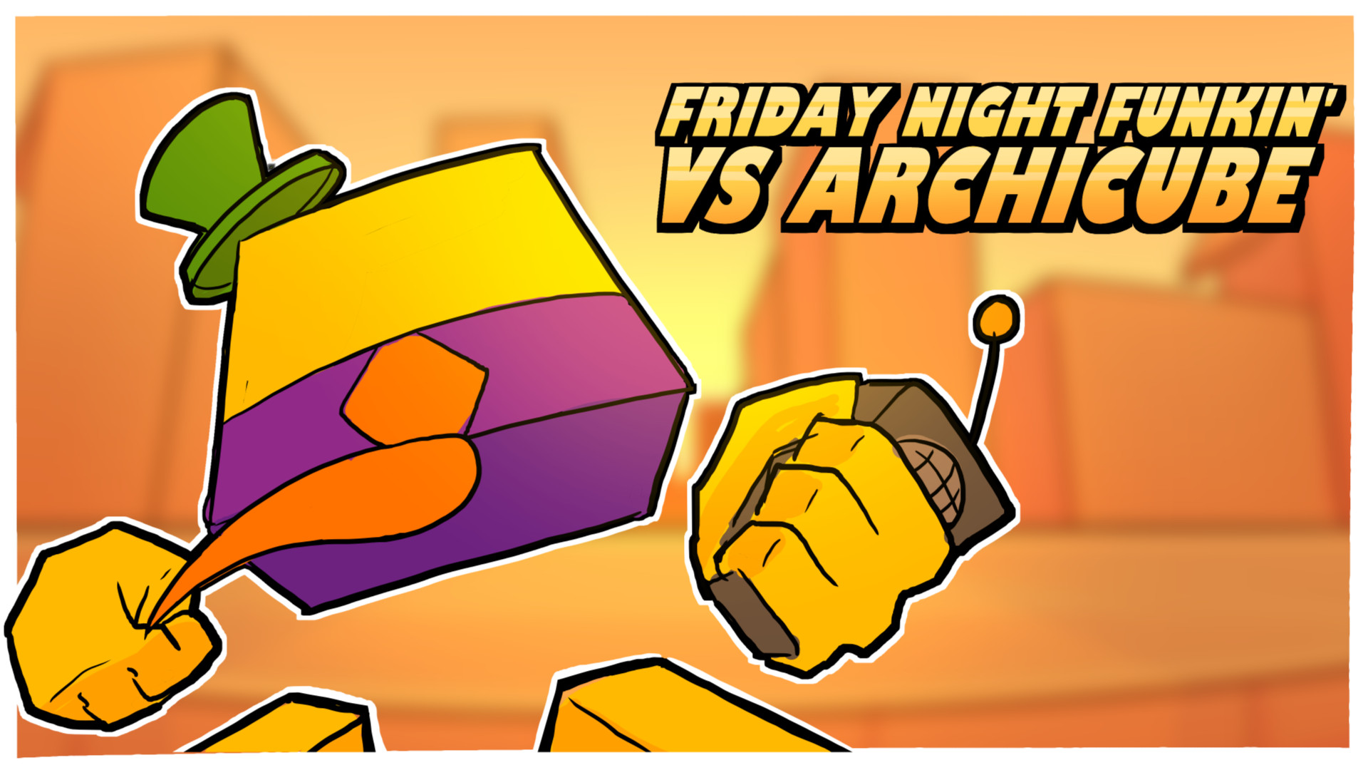 FNF VS Archicube Mod for Friday Night Funkin' | FNF Mods