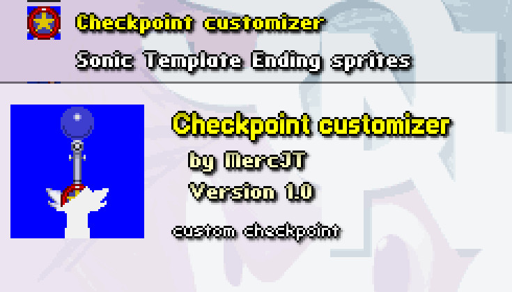 Checkpoint customizer Mod for Sonic 3 A.I.R. | S3AIR Mods