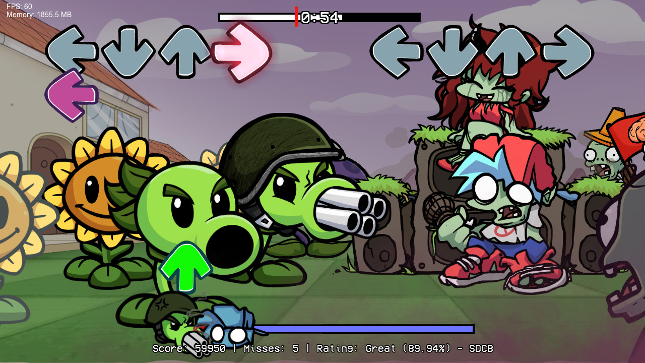 Plants VS Rappers Psych Engine port Mod for Friday Night Funkin' | FNF Mods