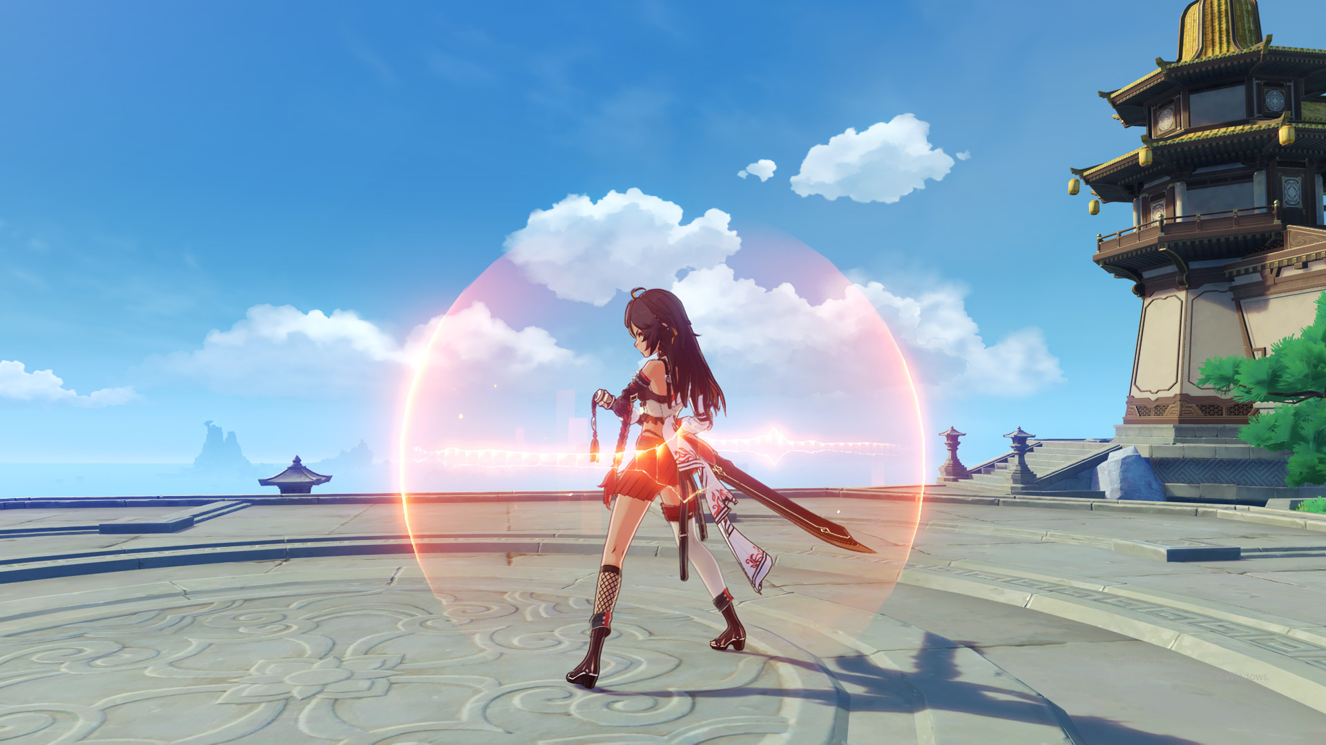 Xinyan with Serval outfit Mod for Genshin Impact | GI Mods