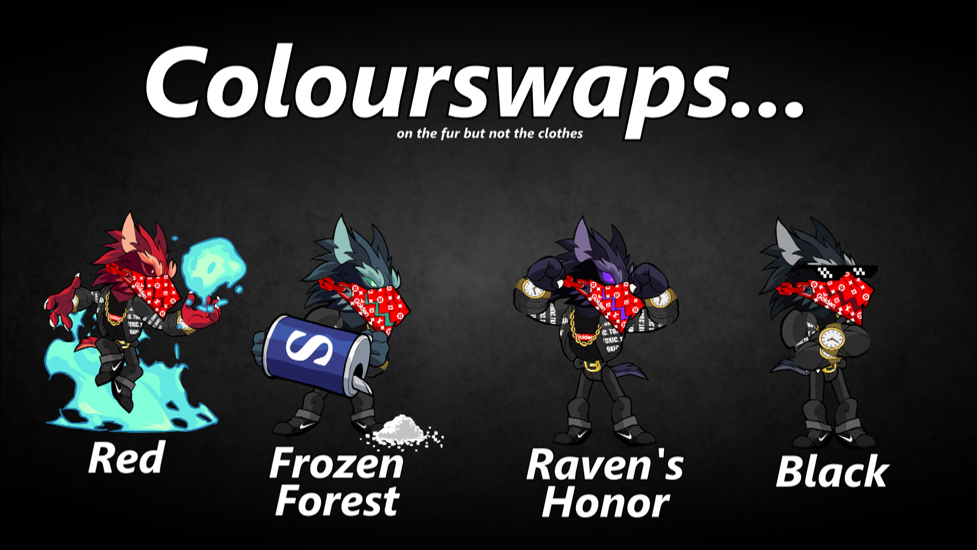 Fenrir with the DRIP- FENDRIP MORDEX Mod for Brawlhalla | BHalla Mods