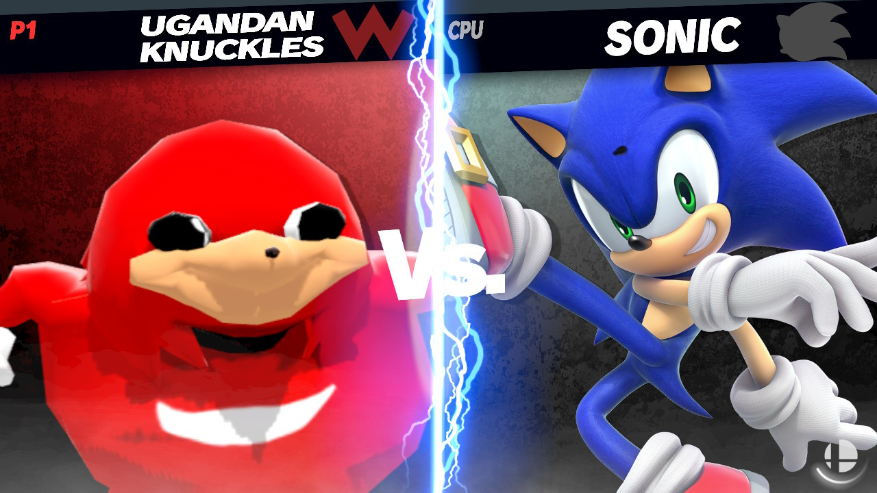 Uganda Sonic Ugandan Knuckles By Superjuice Thingiverse