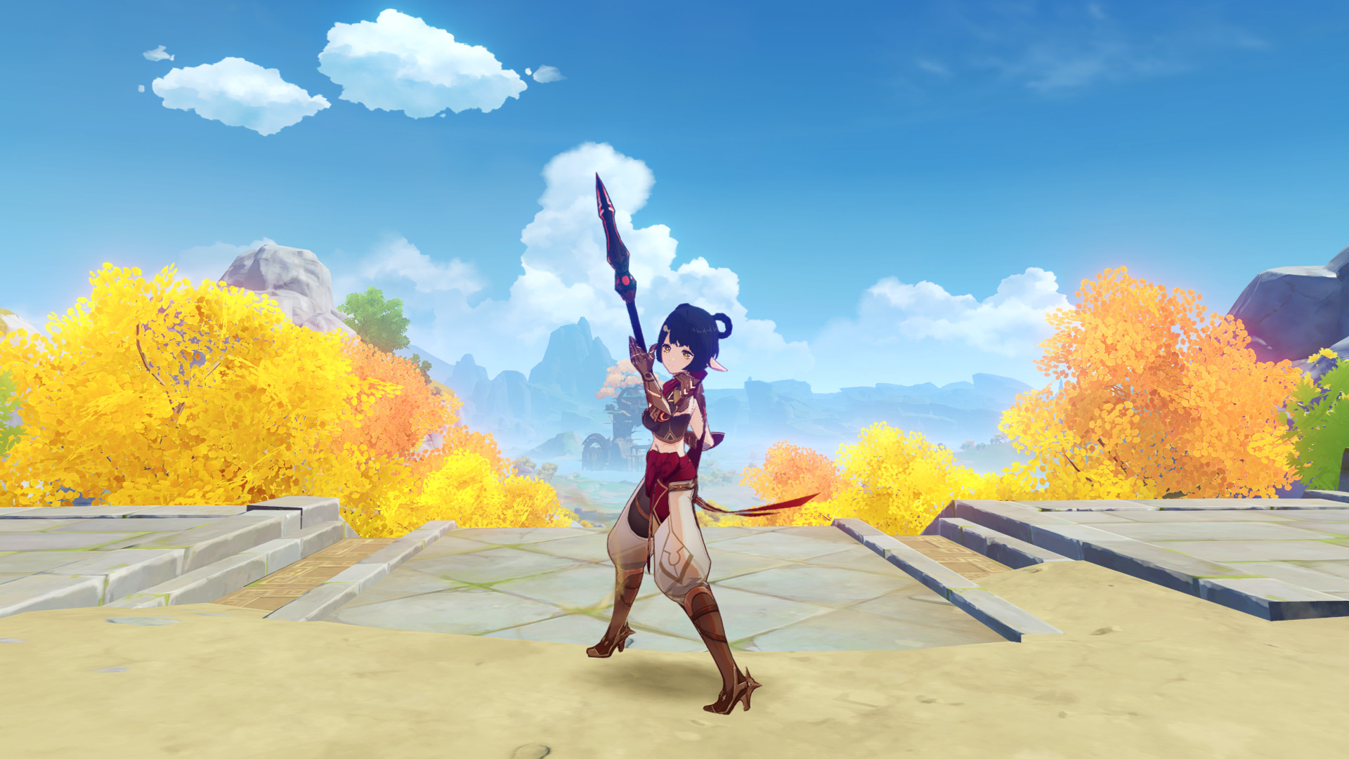 Xiangling ascended Galehunter outfit Mod for Genshin Impact | GI Mods