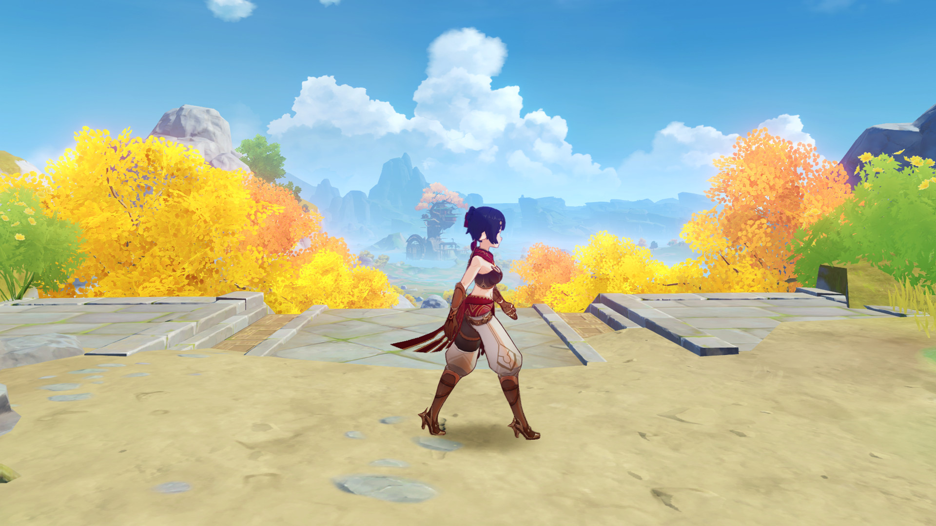 Xiangling ascended Galehunter outfit Mod for Genshin Impact | GI Mods