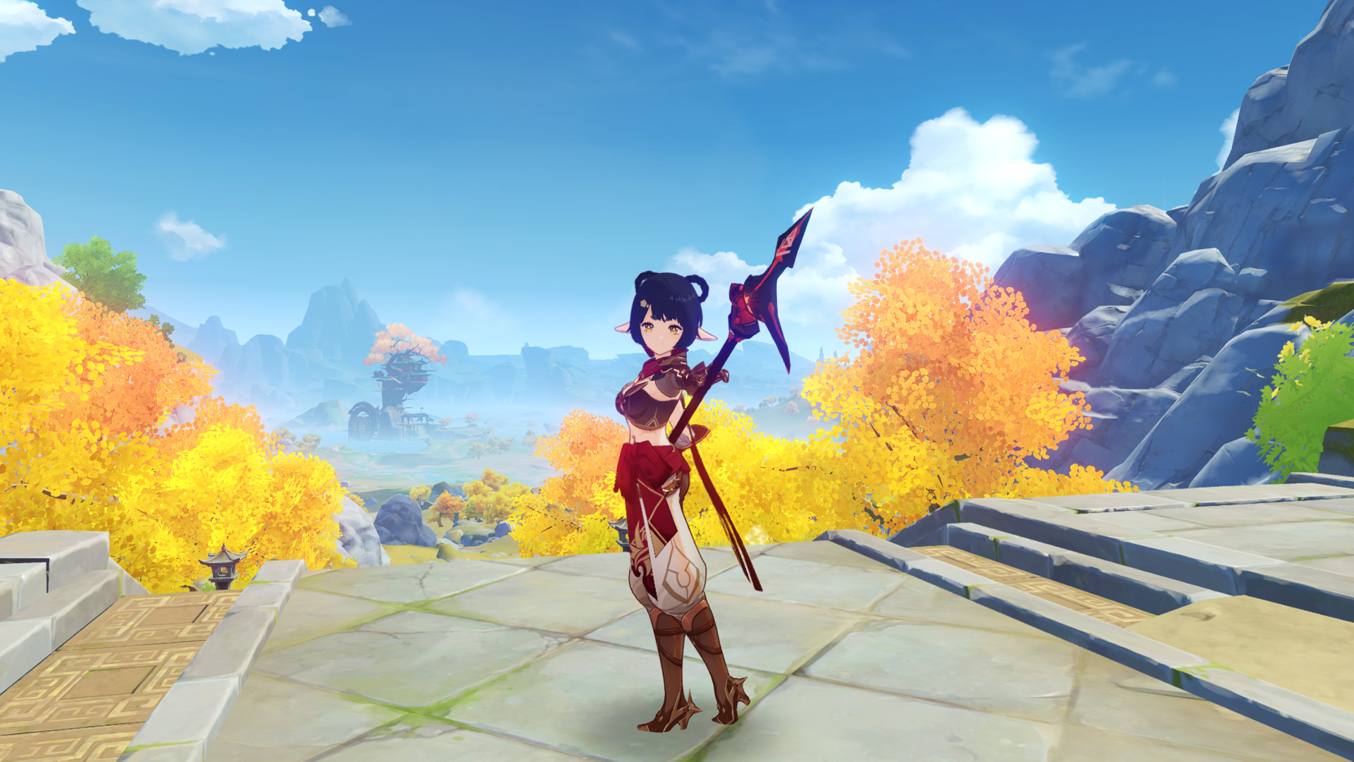 Xiangling ascended Galehunter outfit Mod for Genshin Impact | GI Mods