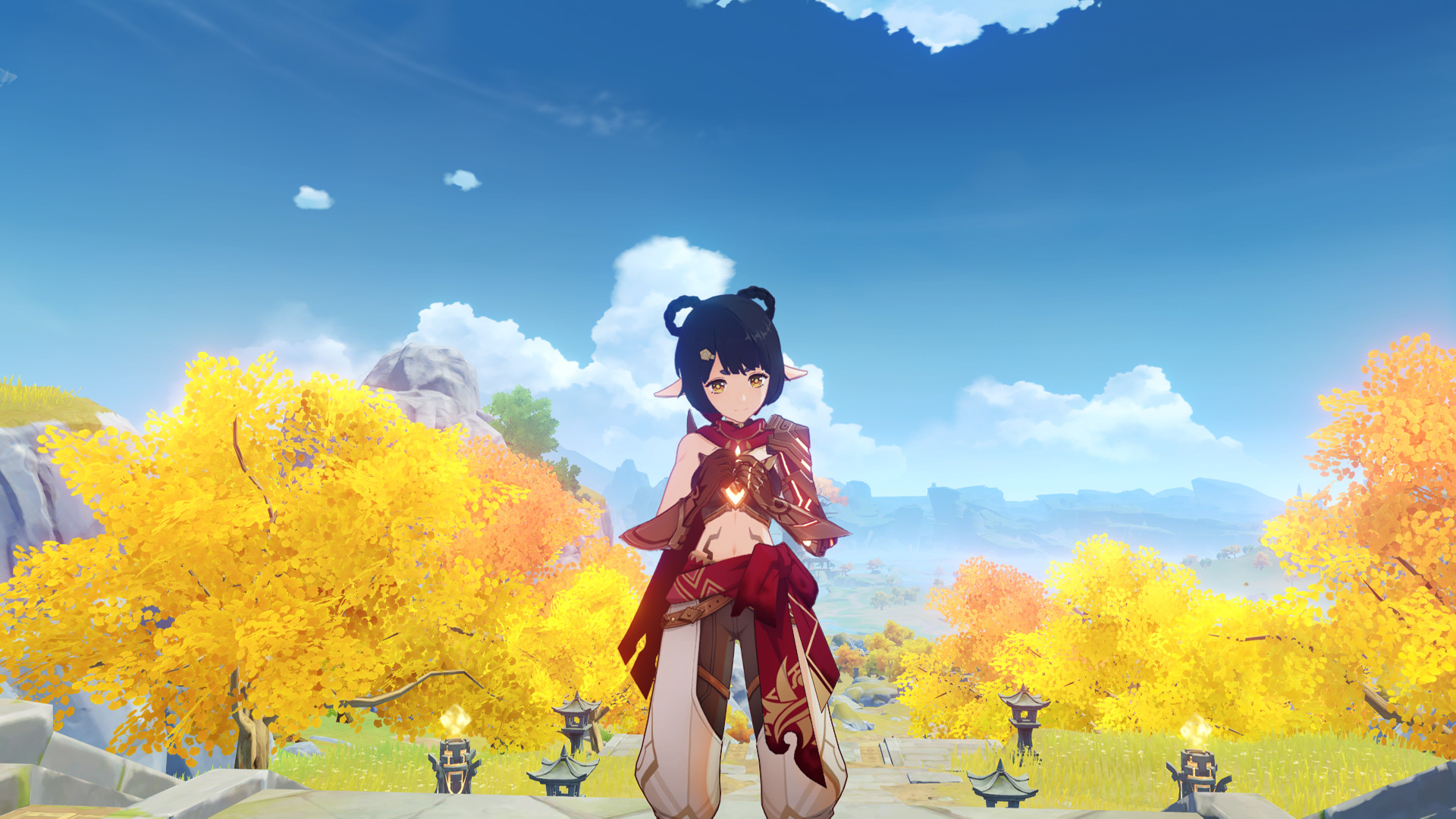 Xiangling ascended Galehunter outfit Mod for Genshin Impact | GI Mods