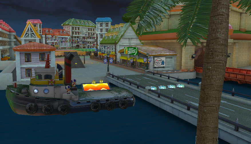 Night Toad Harbor Mod for Mario Kart 8 Deluxe | MK8D Mods