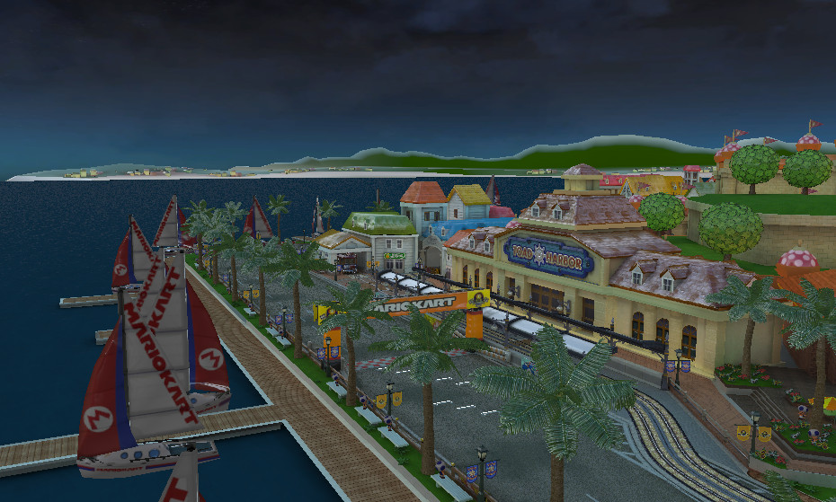 Night Toad Harbor Mod for Mario Kart 8 Deluxe | MK8D Mods