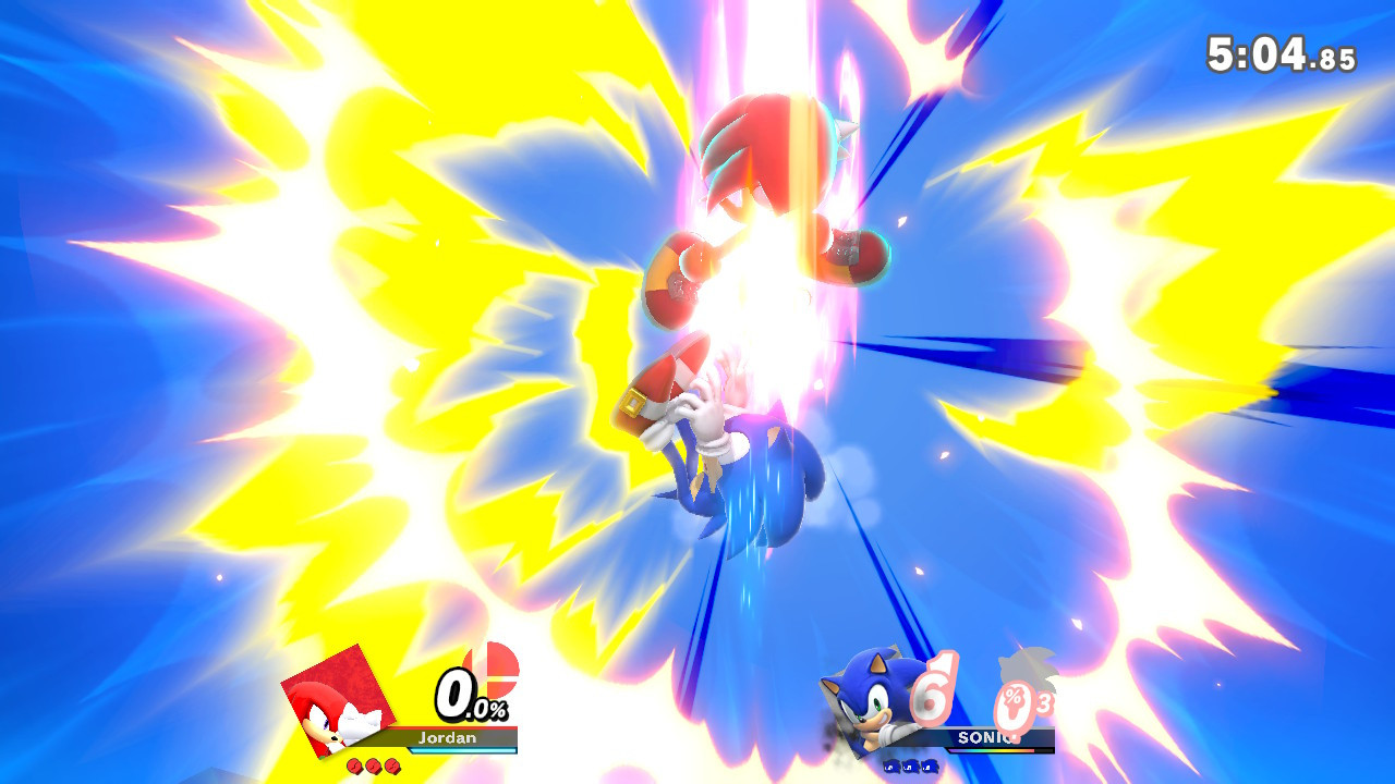 Knuckles the Echidna over Mii Brawler Mod for Super Smash Bros ...