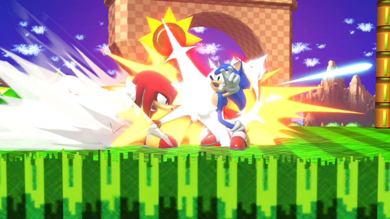 Knuckles the Echidna over Mii Brawler Mod for Super Smash Bros ...